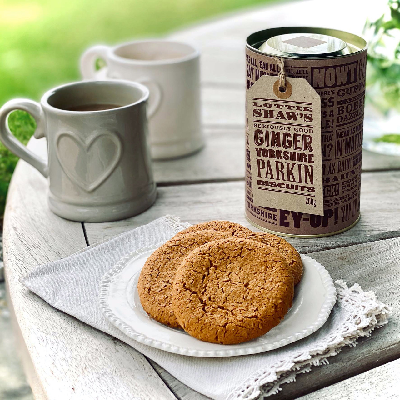 Yorkshire Parkin Biscuits Gift Tube | Lottie Shaw's