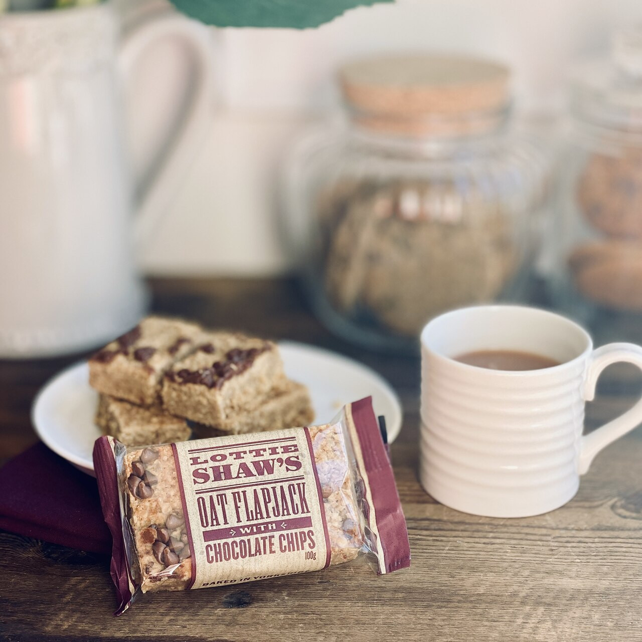 Individual Chocolate Chip Flapjacks | Lottie Shaw's