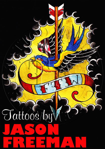 Jason Freeman Postcard - Tattoo Archive