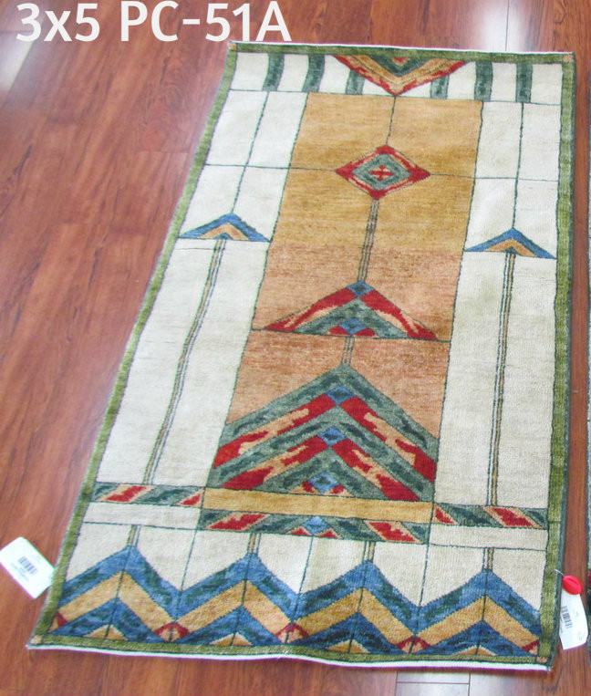Stained Glass Gold Rug PC-51A