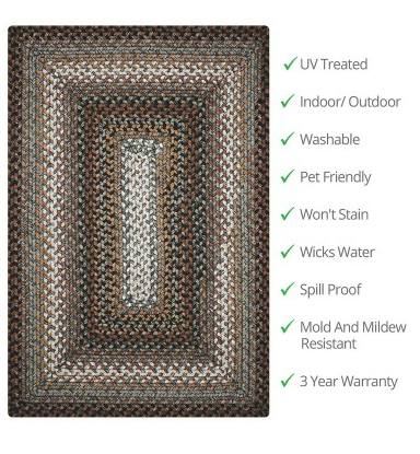 Buy our Midnight Moon Outdoor Braided Rug