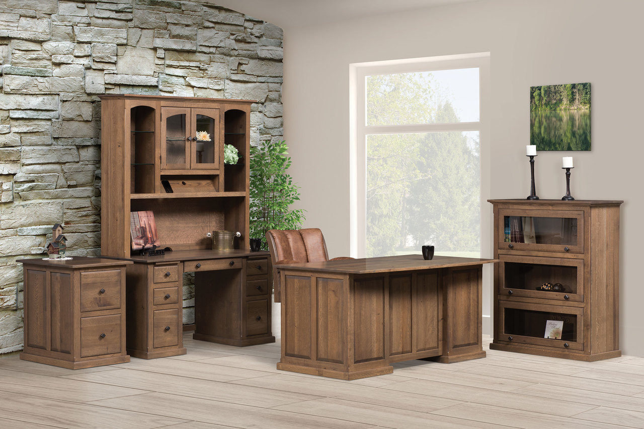 Salem 72" Executive Desk 77701-SF - The Mission Motif