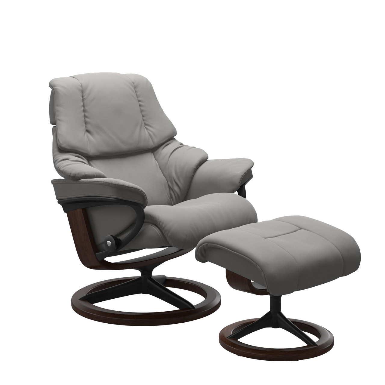 Stressless Reno Signature Base Chair and Ottoman