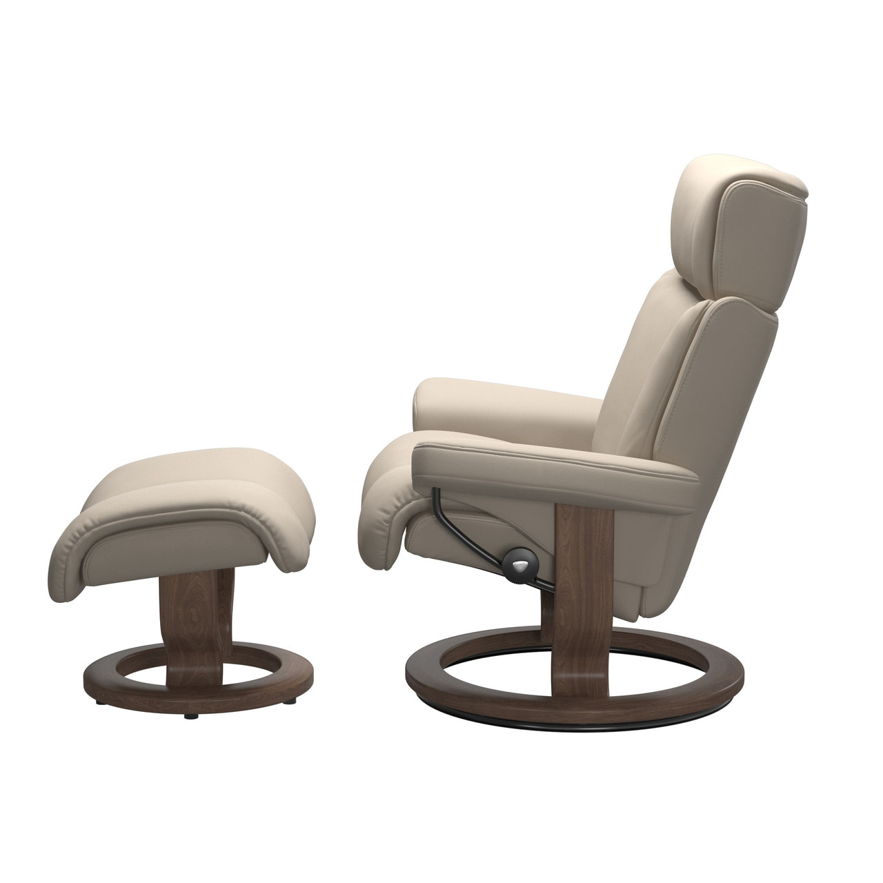 Stressless Magic Classic Chair and Ottoman at Mission Motif.