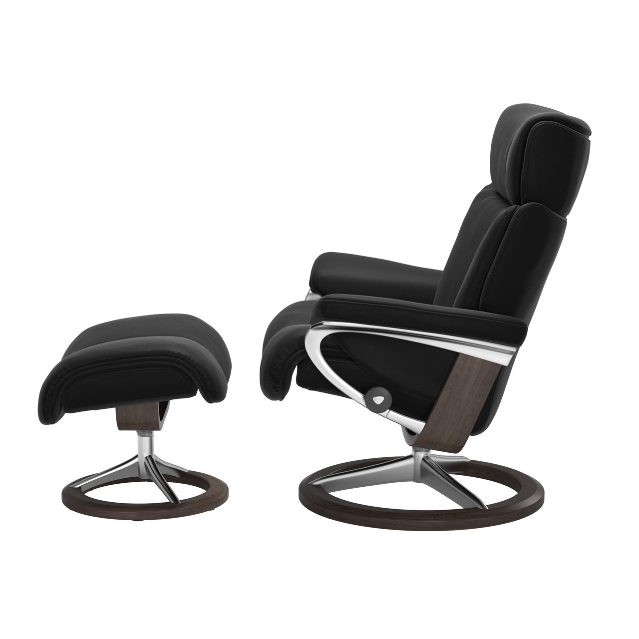 Stressless Magic Signature Base Chair and Ottoman