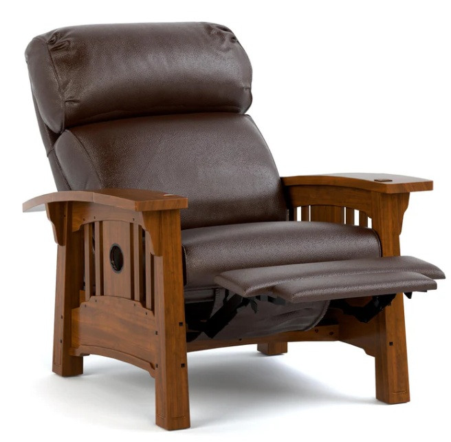 Stickley Pasadena Tsuba Manual Bustle Back Recliner AN-7381-RL-299