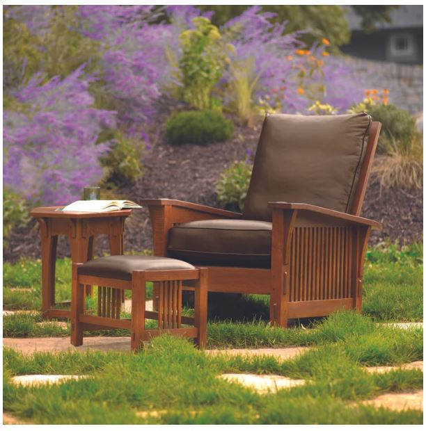 Stickley Gus Tile-Top Tabouret 89-546.