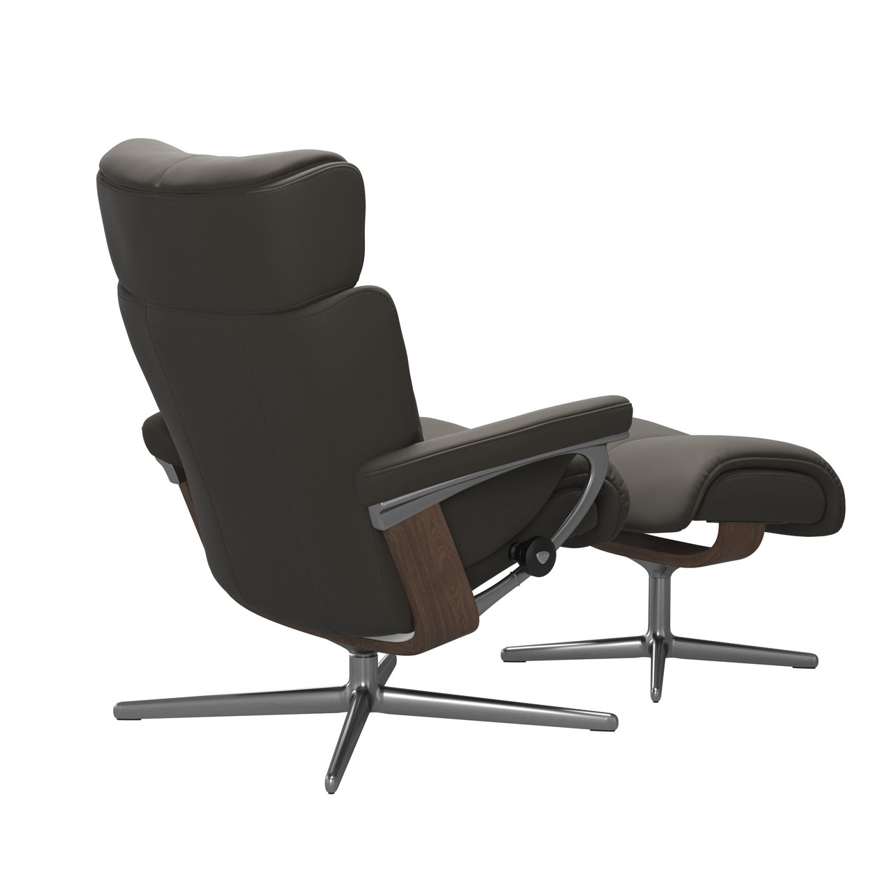 Shop our Stressless Magic Cross Base Chair and Ottoman