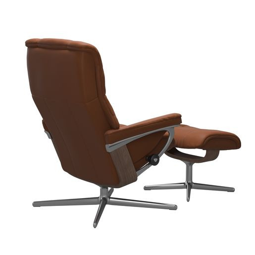 Shop our Stressless Mayfair Cross Base Chair and Ottoman