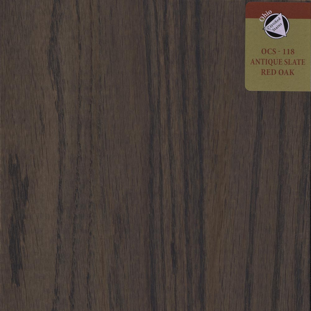 OCS 118 - Antique Slate - Red Oak