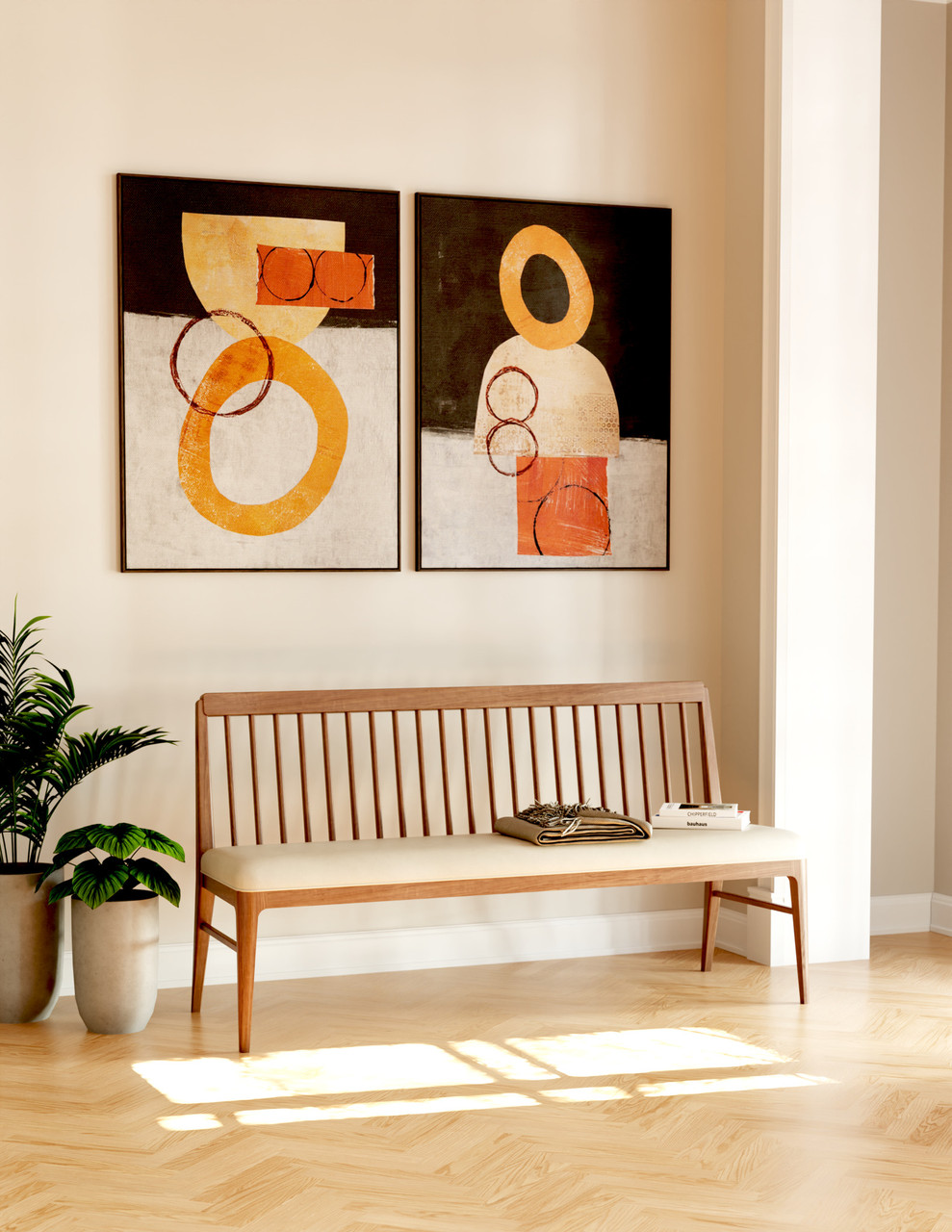 Walnut Grove Spindle Bench by Stickley