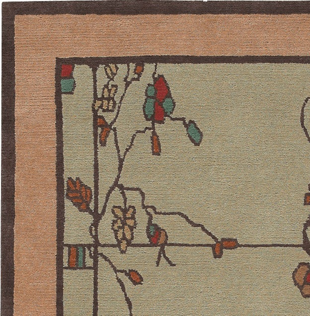 Craftsman Rose and Wisteria Spring Rug at Mission Motif.