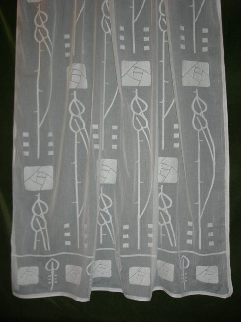 Dard Hunter Rose Lace Curtain