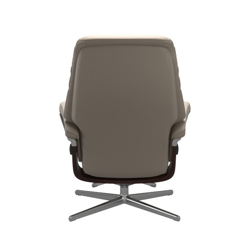Shop our Stressless Sunrise Cross Base Chair and Ottoman