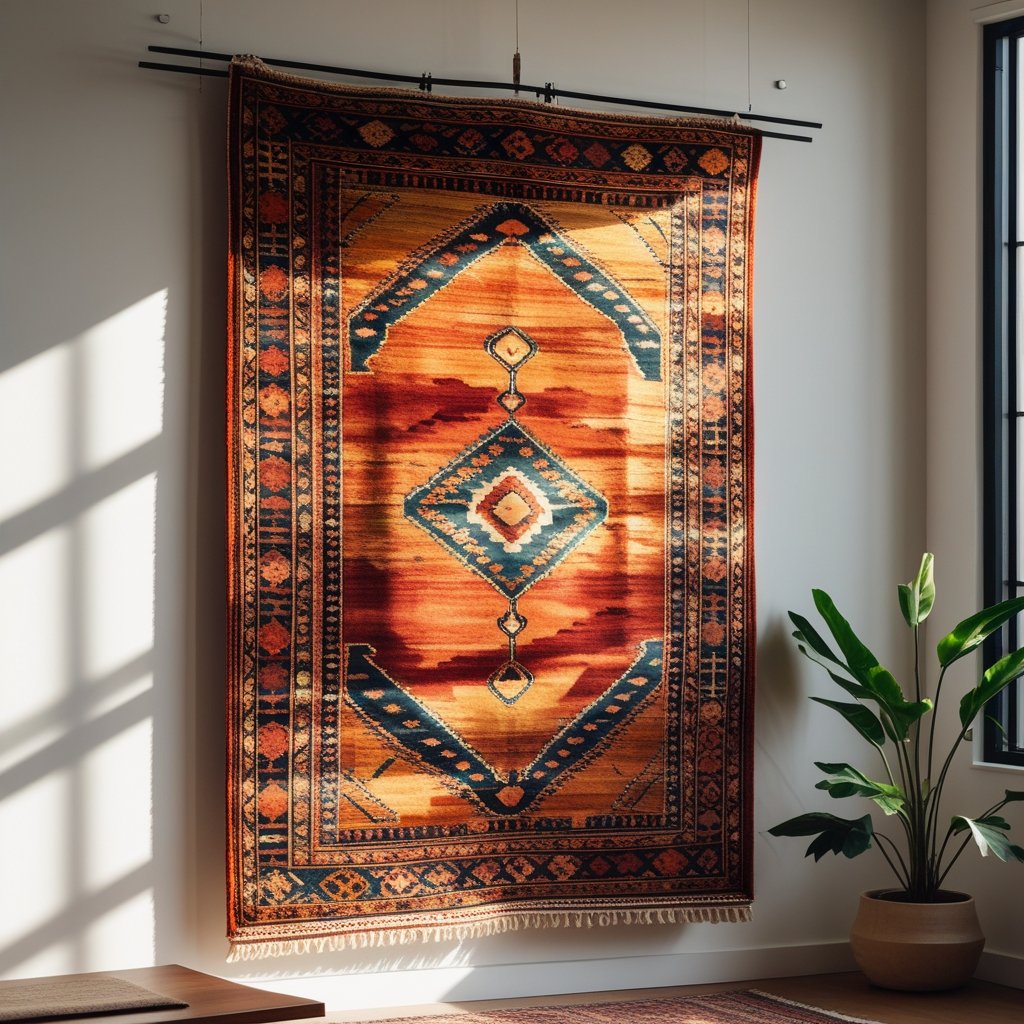 How to Hang a Rug as Art: Expert Tips for Wall Displays - The Mission Motif
