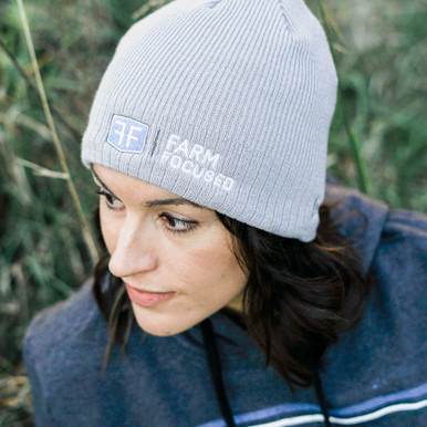 Farm Focused Light Blue Knit Hat - Farm Focused