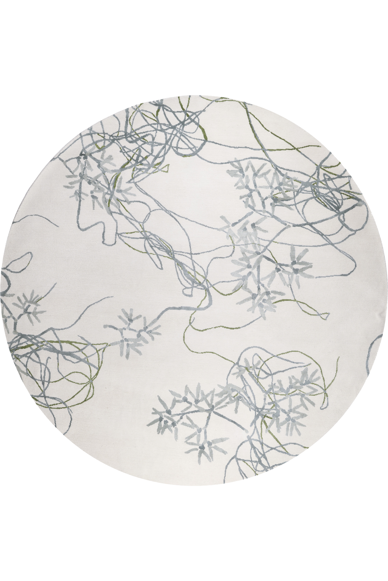 Avalon Cool Round Wool Cut Pile rug by Jeffrey Alan Marks
