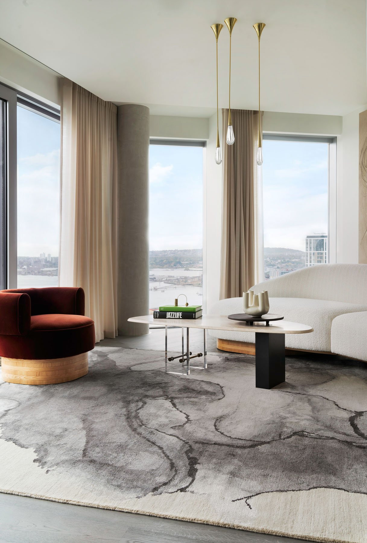 Mesa Steel Tibetan Wool Cut Pile rug