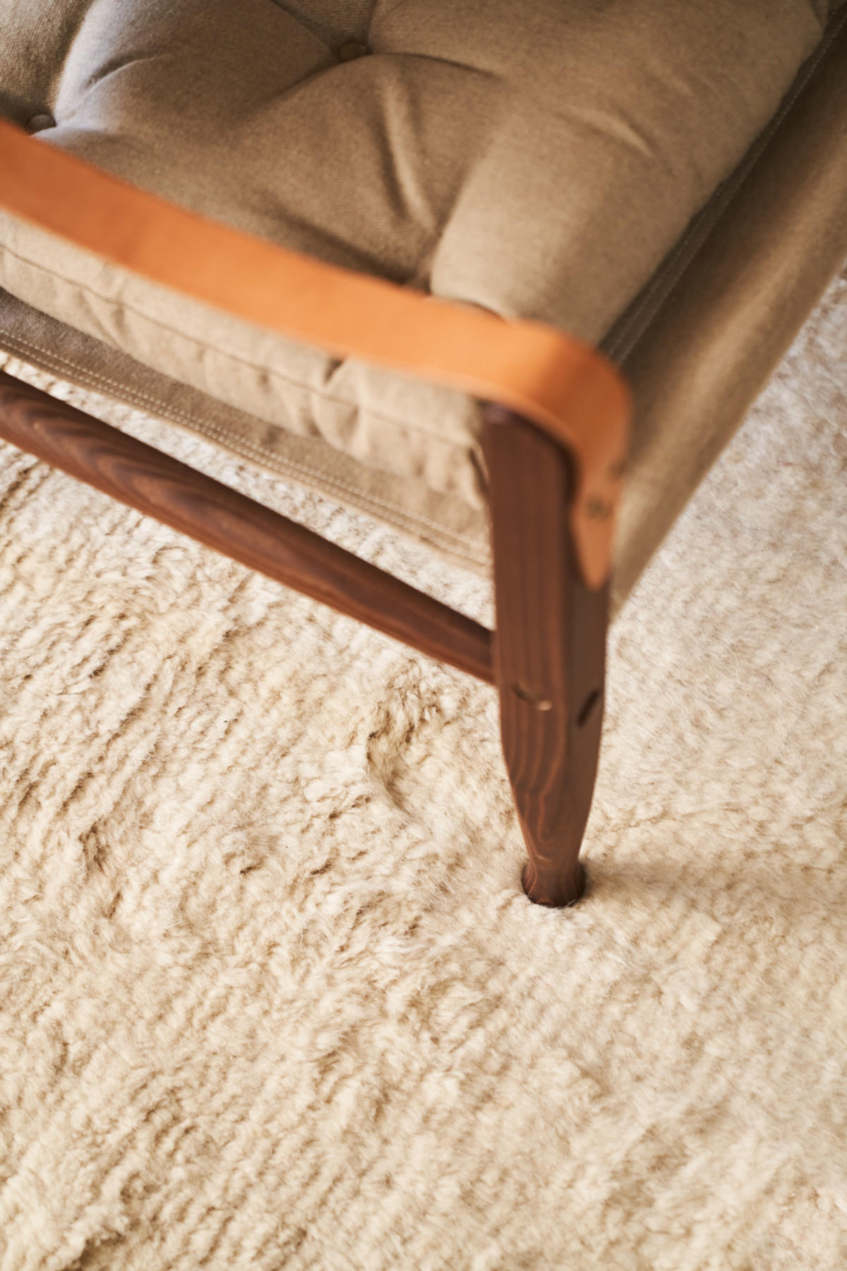 Fossil Tan Wool Cut Pile rug