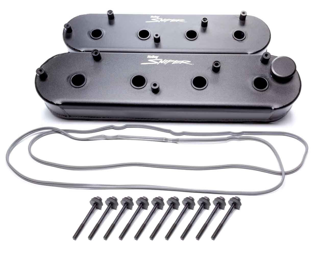 Holley Gm Gen 3/4 Ls Fabricated Aluminum Valve Cover - Black