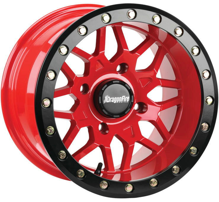 Dragonfire Racing Red 4X156 Typhon Wheels - 15X10 +0