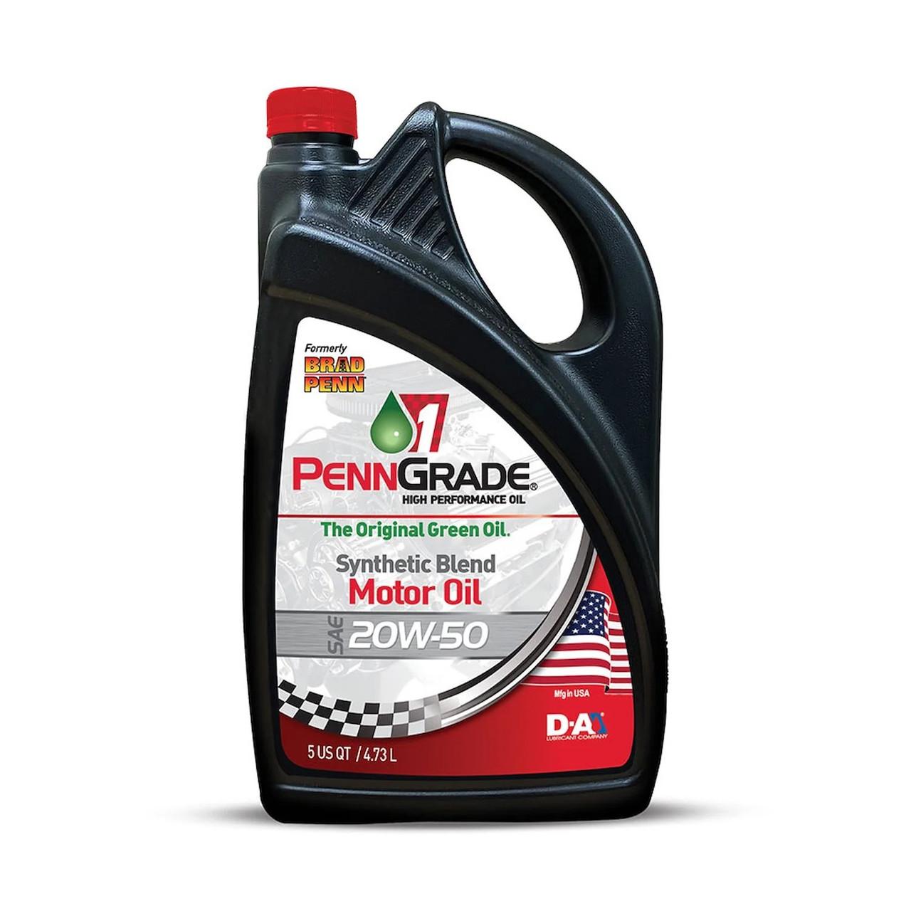 Penngrade 1 Synthetic Blend High Performance Oil Sae 20W-50 5Qt Jug