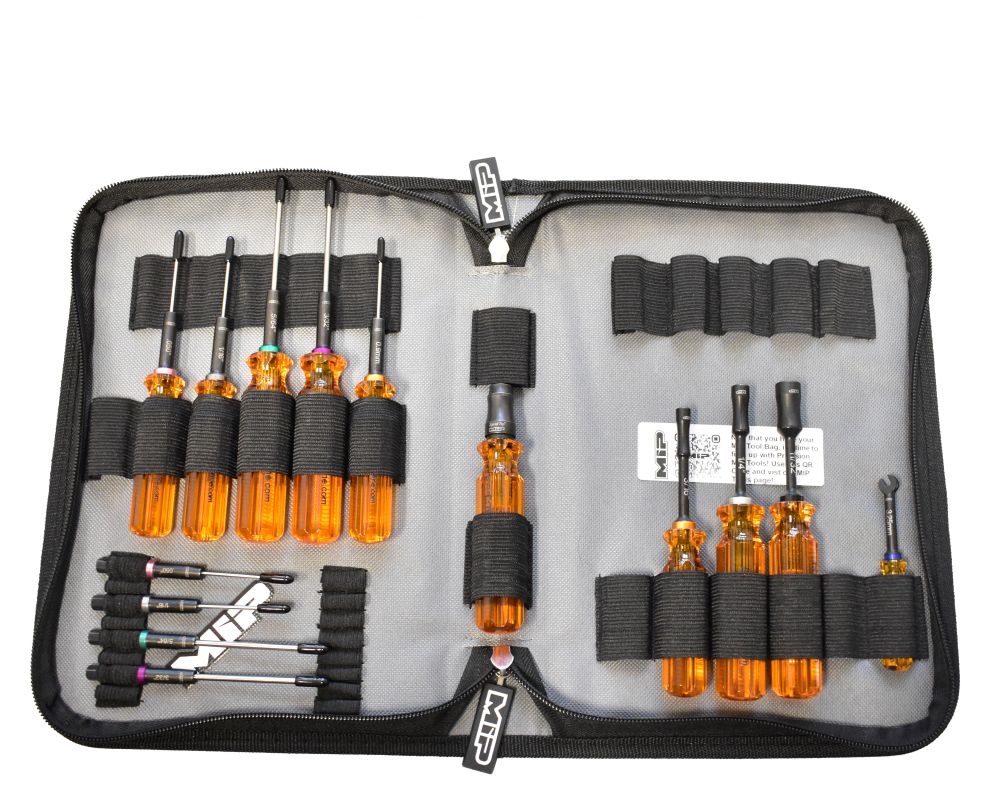 MIP RC10 RC10T RC10GT RC10DS Essentials 12 Piece Tool Kit w/Carry Bag ...