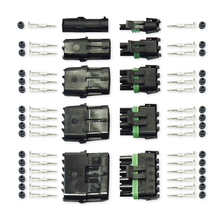 Longacre 44911 Weather Pack Connector Kit Positive Snap-Lock Design 1 ...