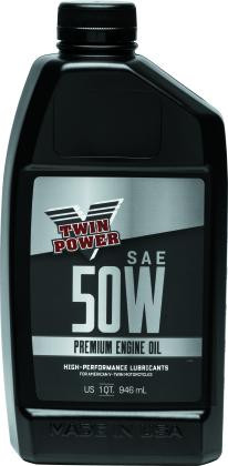 Twin Power Premium 50Wt V-Twin Engine Oil - 1 Quart