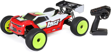 Losi 1/8 8IGHT-XTE 4S 4X4 RTR Brushless Racing Race Truggy Clear ...