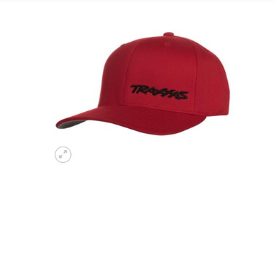 Traxxas Unisex Flex Hat Curve Bill Red/Black Logo Size L/XL (1187-RBL ...