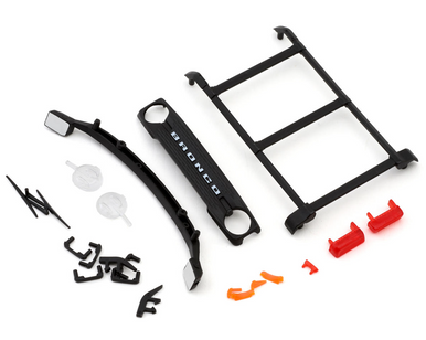 Axial SCX30 Ford Bronco Body Parts & Lens Set Factory Fit Roof Rack AXI ...