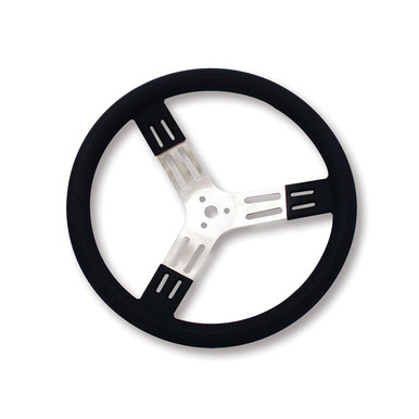 Longacre 56801 15" Aluminum Black w/ Natural Spokes And Smooth Grip 1-3 ...