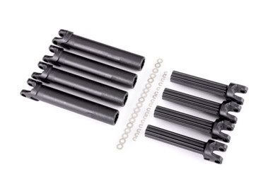 Traxxas WideMaxx Plastic Half Shafts Extended Stance Left Right Drive ...