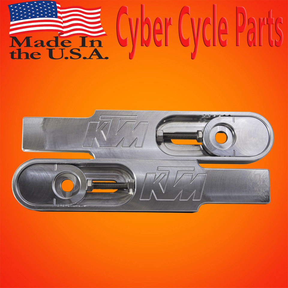 KTM 390 swing arm Extensions Engraved