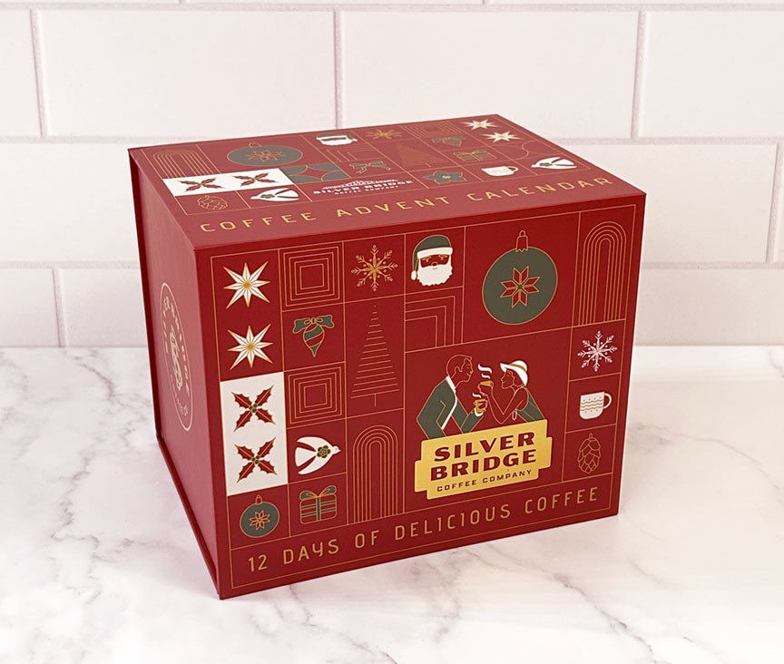 12 Days Of Flavored Coffee Advent Calendar - Silver Bridge Coffee Company