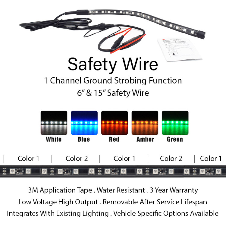 6 Inch Safety Wire - FIREWIRE LEDs