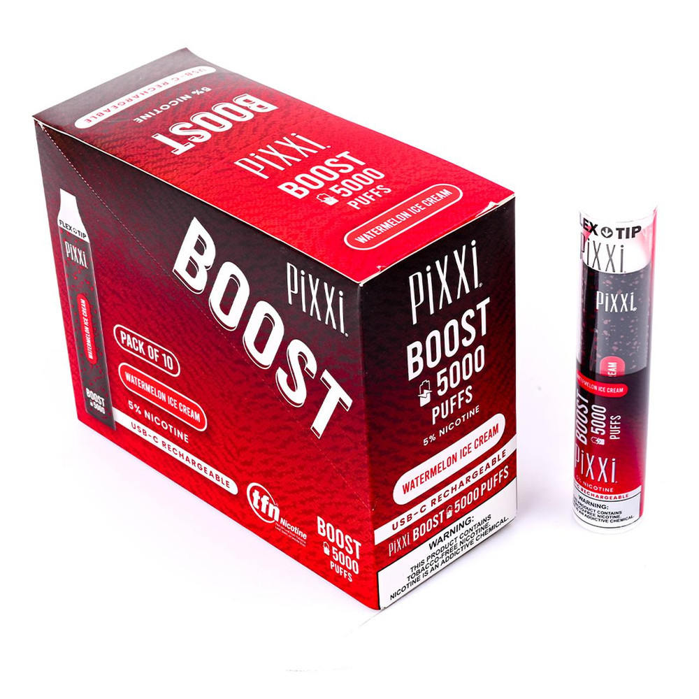 PIXXI BOOST 5% TFN NIC 5000 PUFFS RECHARGEABLE 10ML DISPOSABLE VAPE