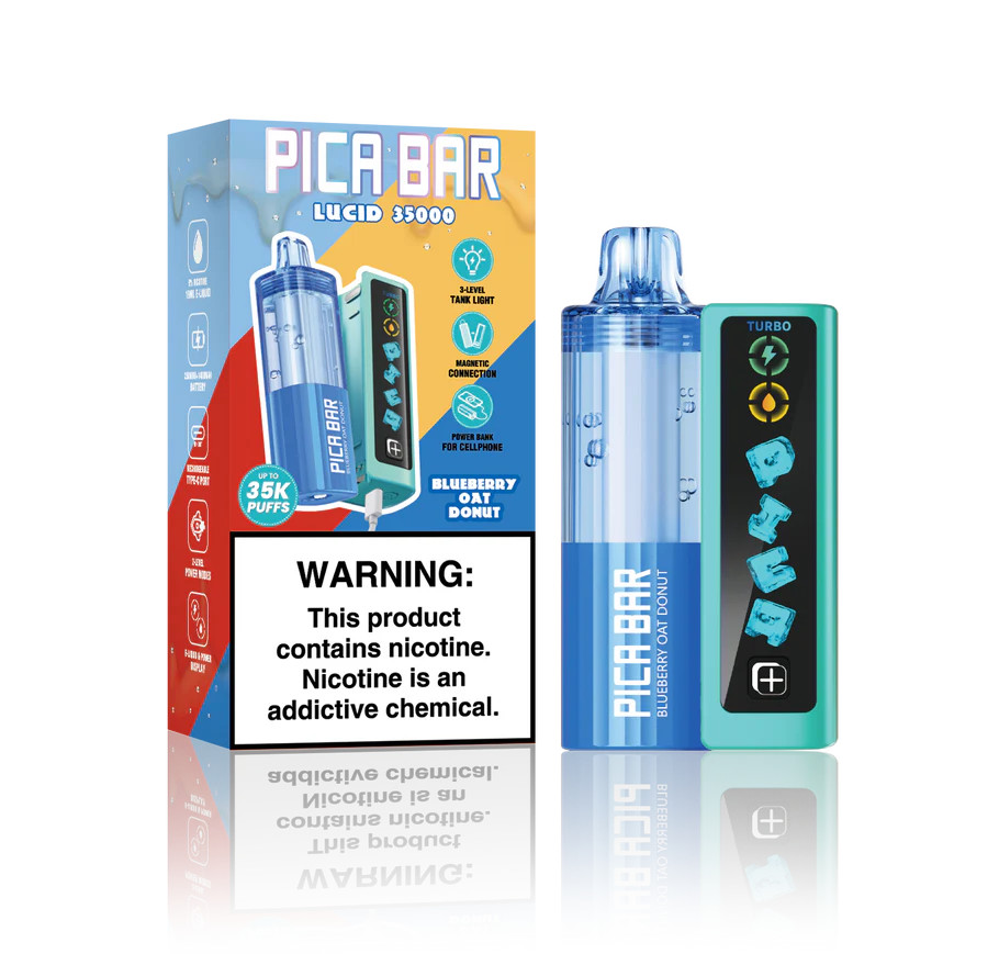 PICA BAR LUCID 35,000 PUFFS DISPOSABLE – SMART DISPLAY & DUAL BATTERY ...