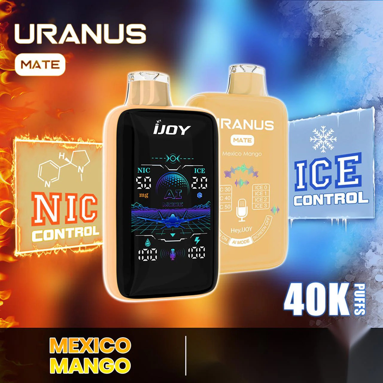 IJOY URANUS MATE 40,000 PUFFS 20ML – FAST SHIPPING | 123VAPE
