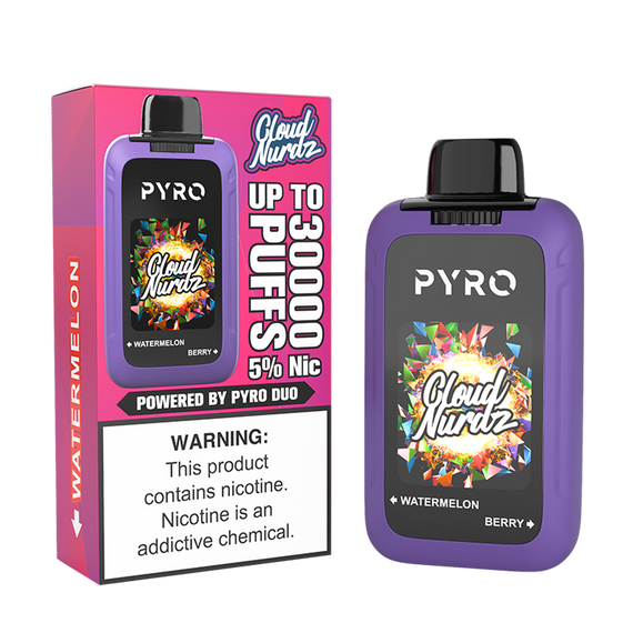 PYRO DUO X CLOUD NURDZ 30,000 PUFFS DISPOSABLE VAPE