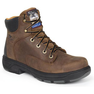 Georgia Boot Mens FLXpoint Composite Toe Waterproof Work Boot G6644 BROWN