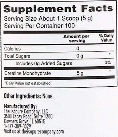 NATURE BEST ISOPURE CREATINE MONOHYDRATE UNFLAVORED, 500G - HD ...