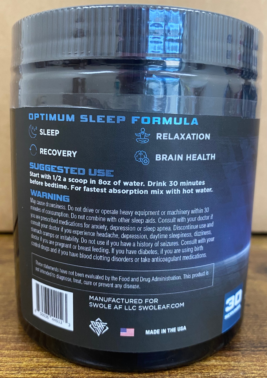 SWOLE AF NIGHT NIGHT MF SLEEP FORMULA TIGERS BLOOD, 30 SERVINGS - HD ...