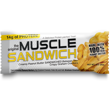 MUSCLE FOODS USA THE ORIGINAL MUSCLE SANDWICH CREAMY PEANUT BUTTER, 12 ...