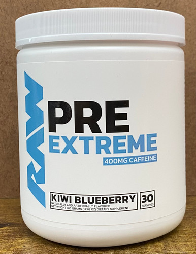 RAW NUTRITION RAW PRE EXTREME KIWI BLUEBERRY, 30 SERVINGS - HD ...
