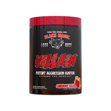 BLACK MAGIC VILLAIN EXTREME PRE-WORKOUT CHERRY SMASH, 25 SERVINGS - HD ...