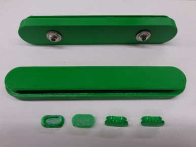 Cylinder SLots Top Plugs Green