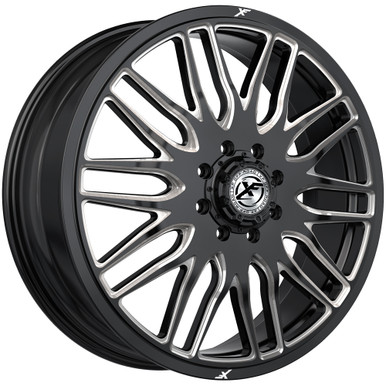 XF Off-Road XF-240 Dually Front 24x8.25 8x6.5" +110 Black/Milled ...
