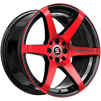 Spec-1 SPT-32 18x9 4x100/4x4.5" +38 Black/Red SPT-32189938BMR